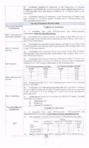 BUP Admission Circular 2025-26 | admission.bup.edu.bd