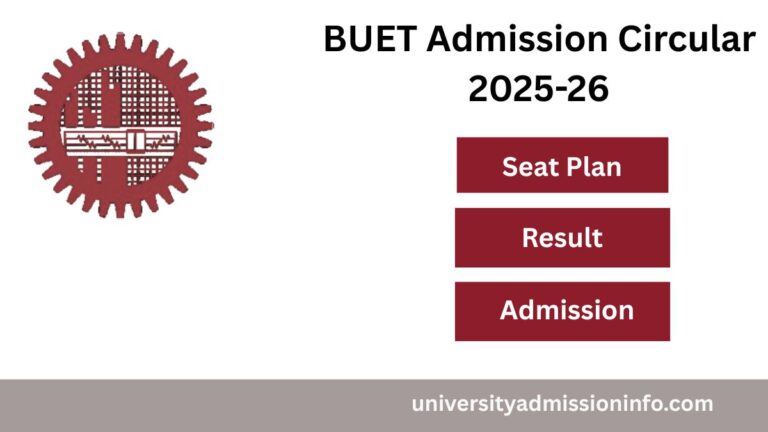 BUET Admission Circular 2025-26 - ভর্তির নতুন নিয়ম, সিট সংখ্যা ও ...